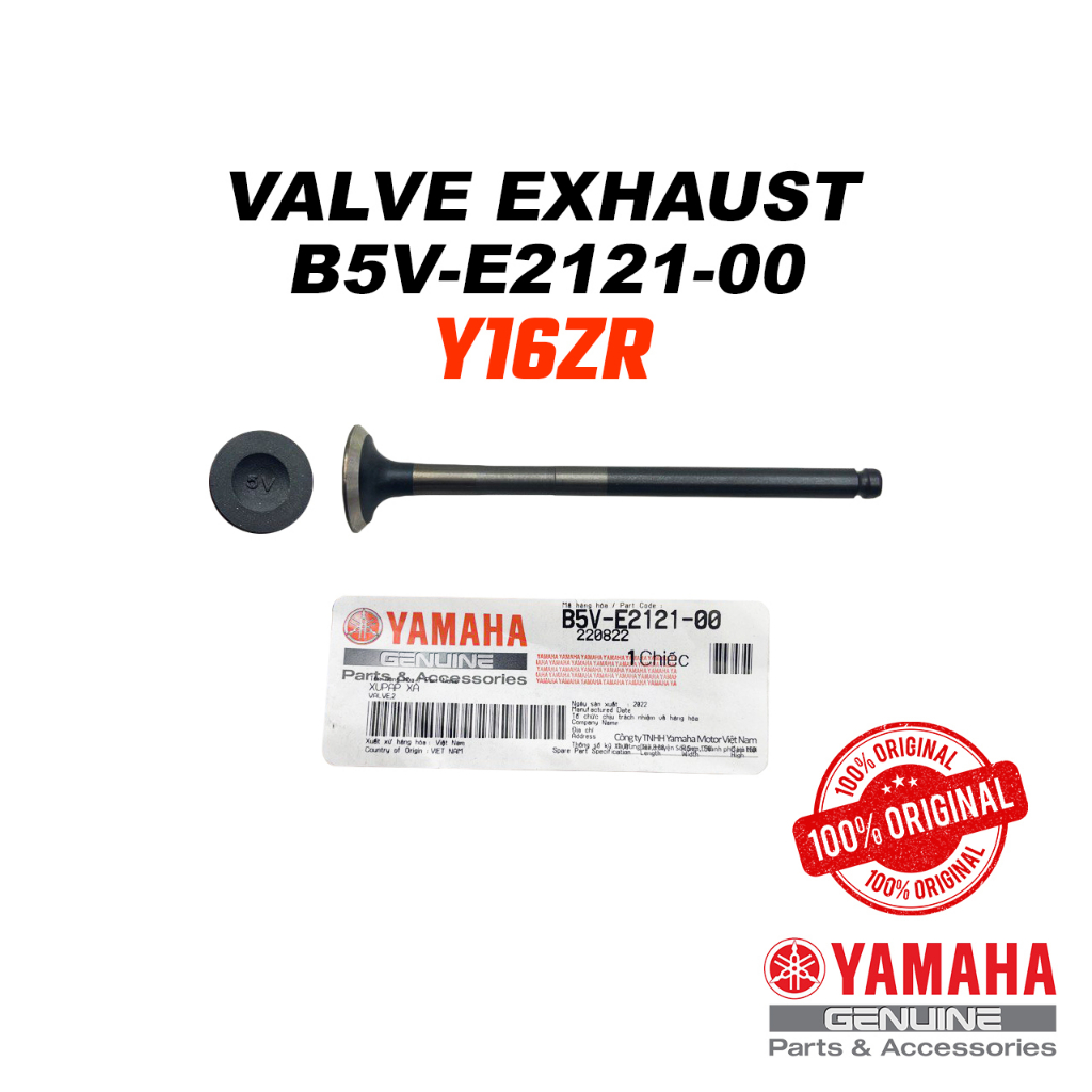 100% ORI YAMAHA VALVE INTAKE VALVE EXHAUST EKZOS Y16 Y16ZR IN EX MINYAK ...