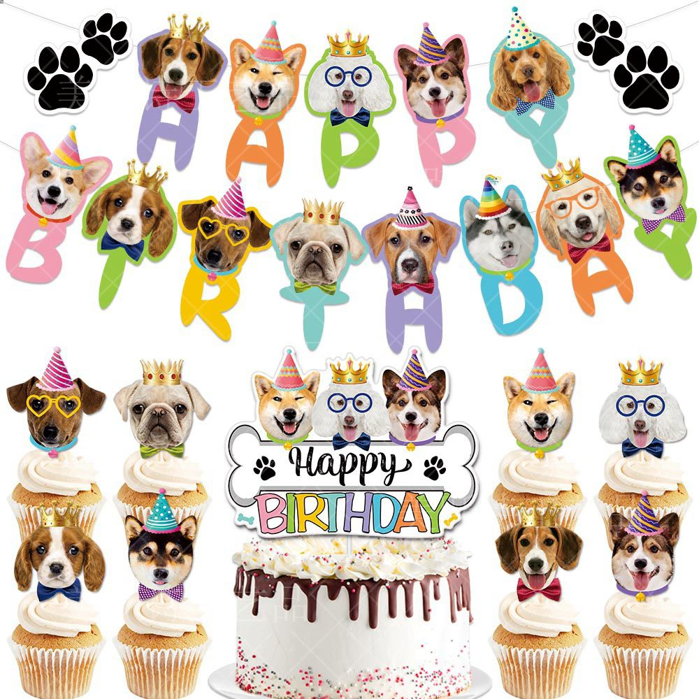 [Ready Stock] Hiasan Hari Jadi Anjing I Birthday Party Decoration Dog ...