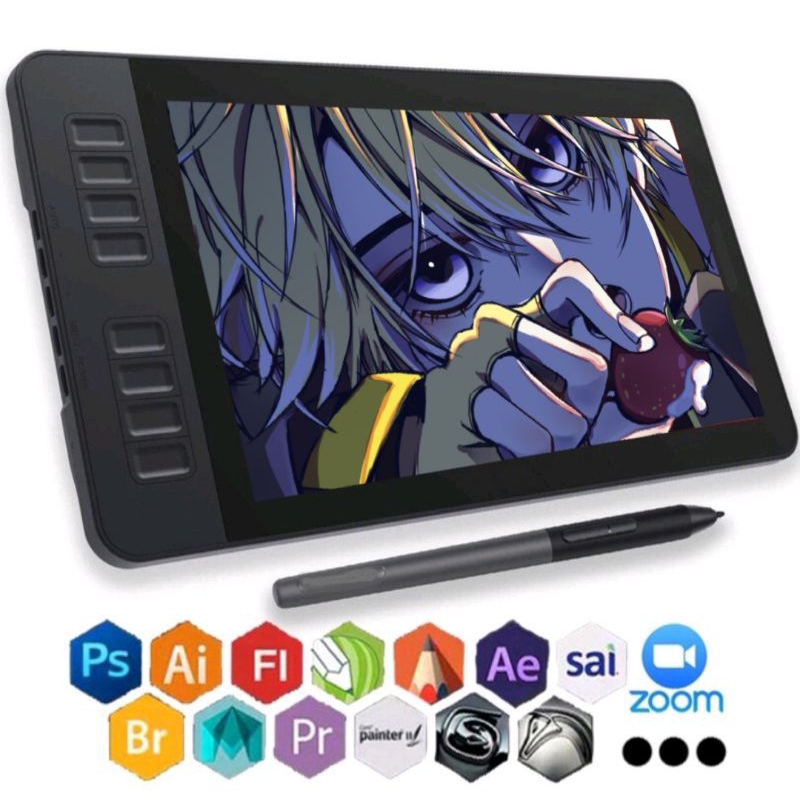 Preloved GAOMON 11.6 Inches HD IPS Graphics Pen Drawing Display Tablet ...