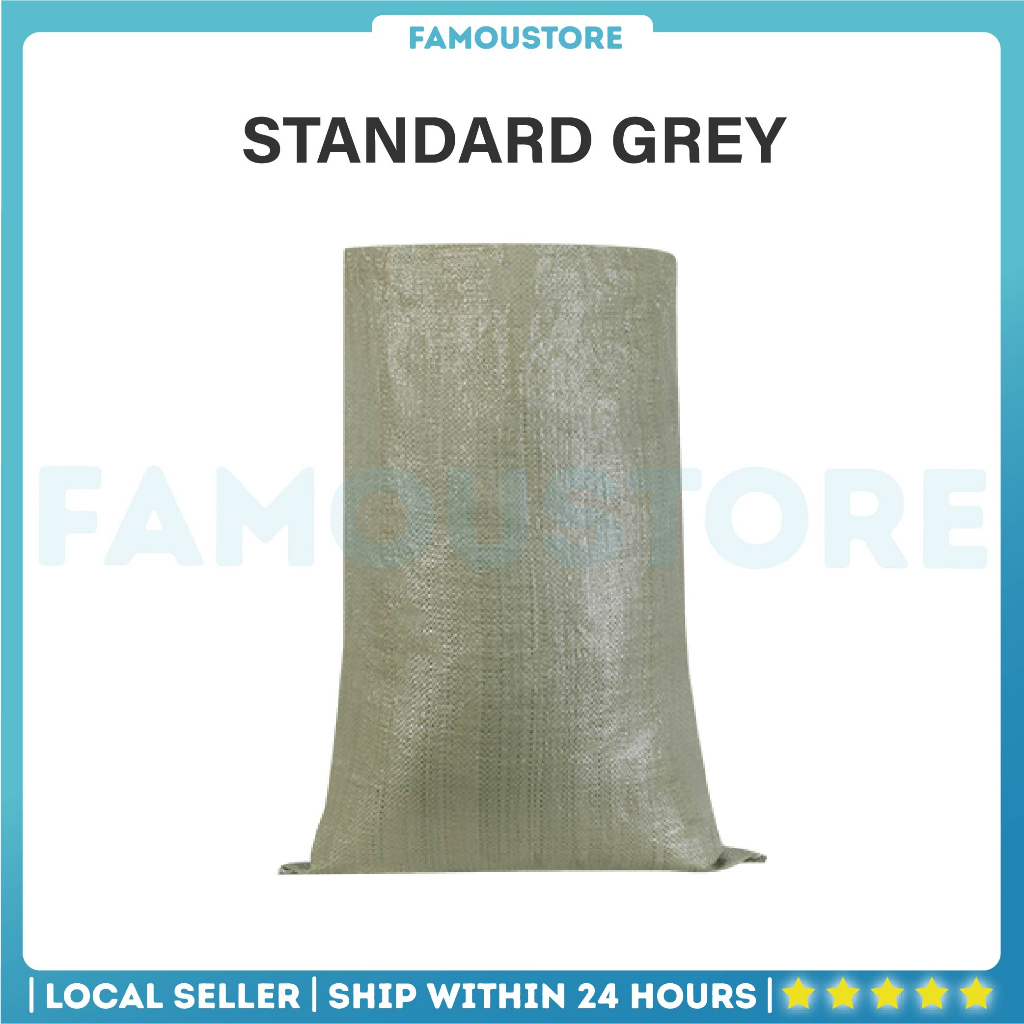 1PC Large PP Woven Guni Bag Sand Courier Storage Plastic Gunny Sack ...