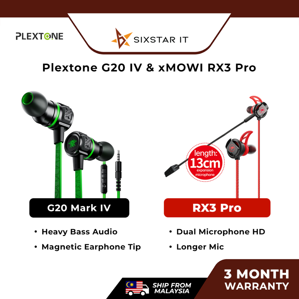 Plextone G20 Mark IV / Xmowi RX3 Pro Noise Reduction Magnet Gaming In ...