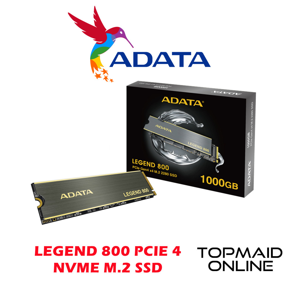 ADATA LEGEND 800 1TB PCIE GEN 4 NVME M.2 SSD | Shopee Malaysia
