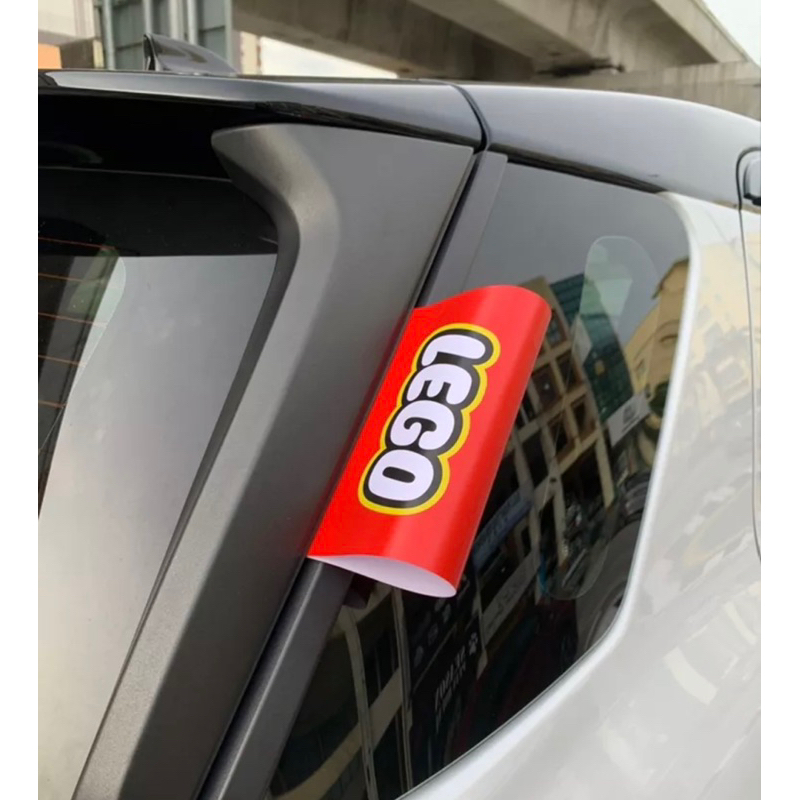 Car/Motorcycle Wash Label Lego Trunk Door Tailgate Creative Unique ...