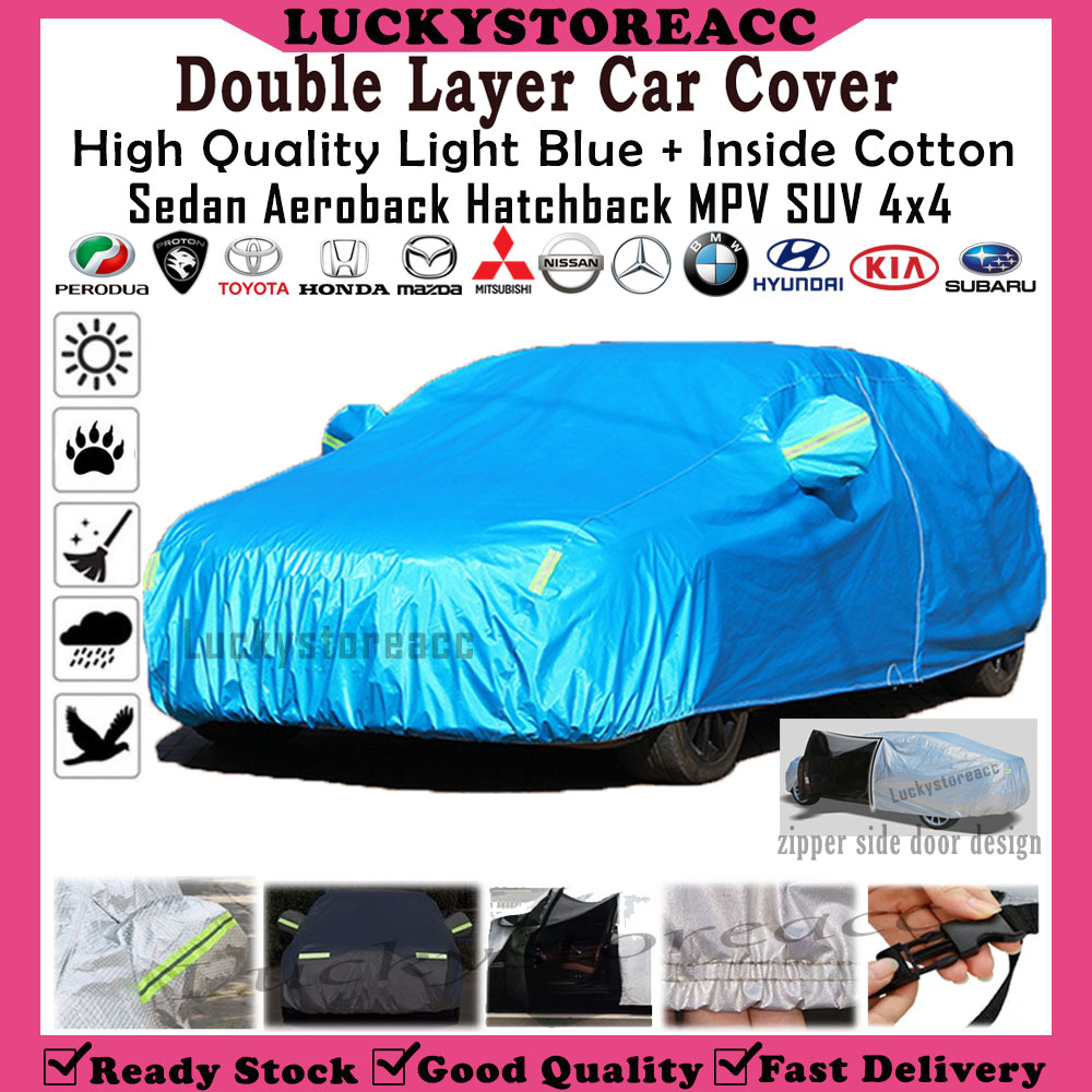 Perodua Proton Toyota Honda Nissan All Size Cotton Double Layer Car ...