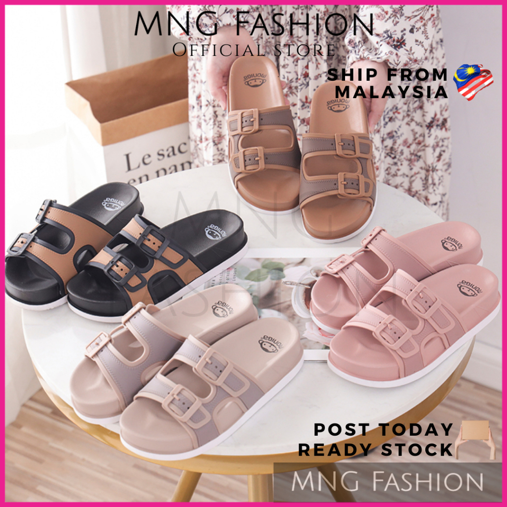 MONIGA - Sandal Perempuan Muslimah Friendly | Buckles Strap Women ...