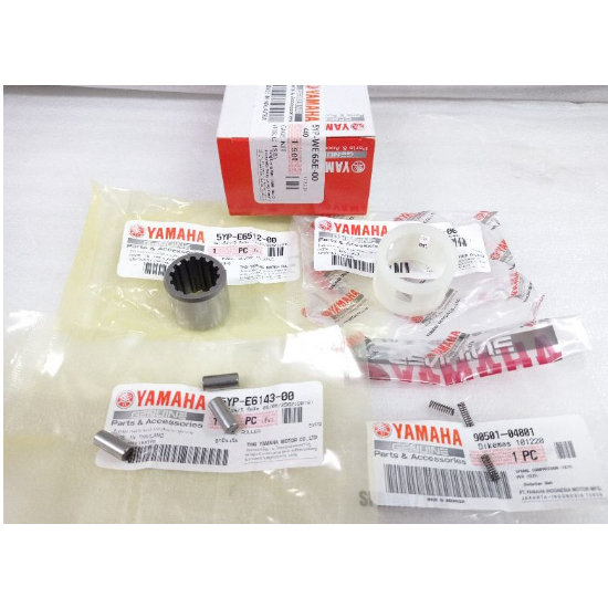 100% ORIGINAL Yamaha HLY LC135 AUTO ONE WAY BEARING KIT / CAGE KIT 5YP ...