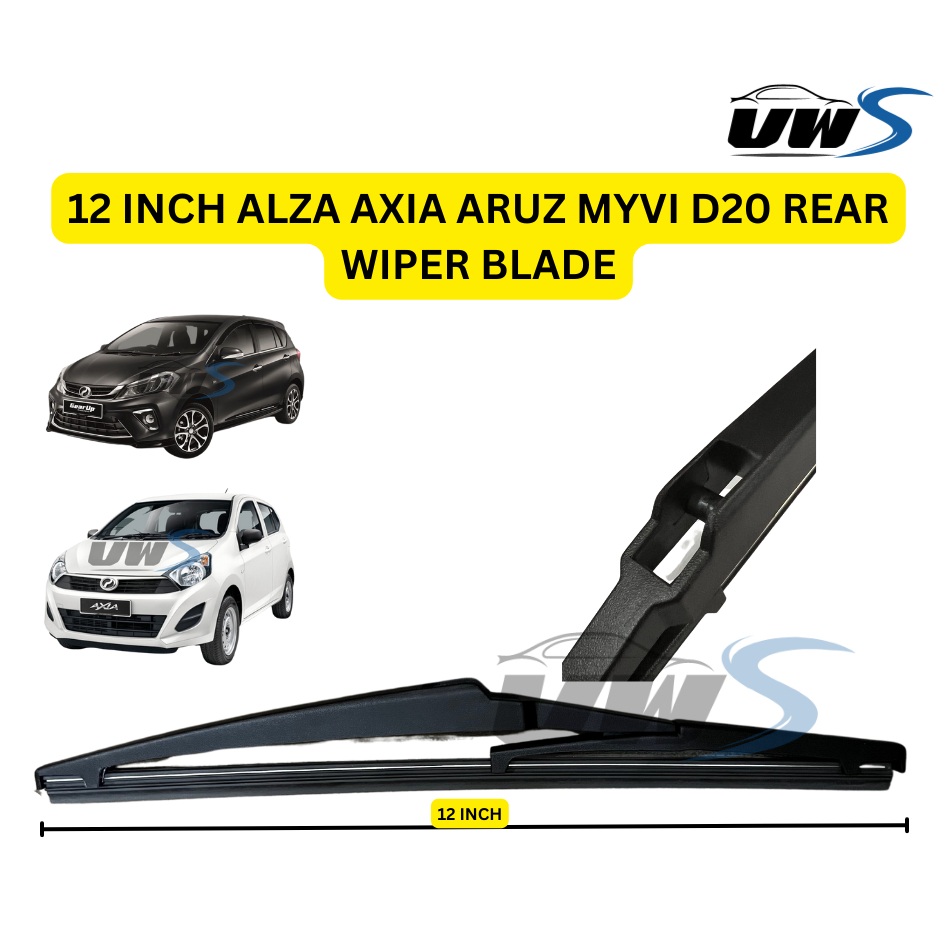 12 INCH ALZA AXIA ARUZ MYVI D20 REAR WIPER BLADE | Shopee Malaysia