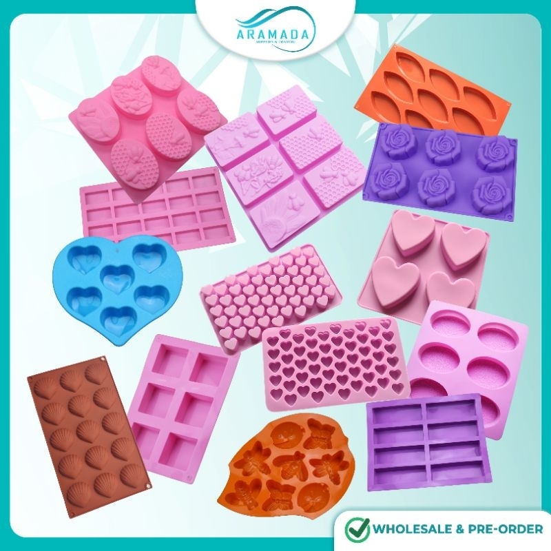 ARAMADA🔥 Acuan Sabun Soap Mold Silicone Mould silikon Diy handmade tool ...