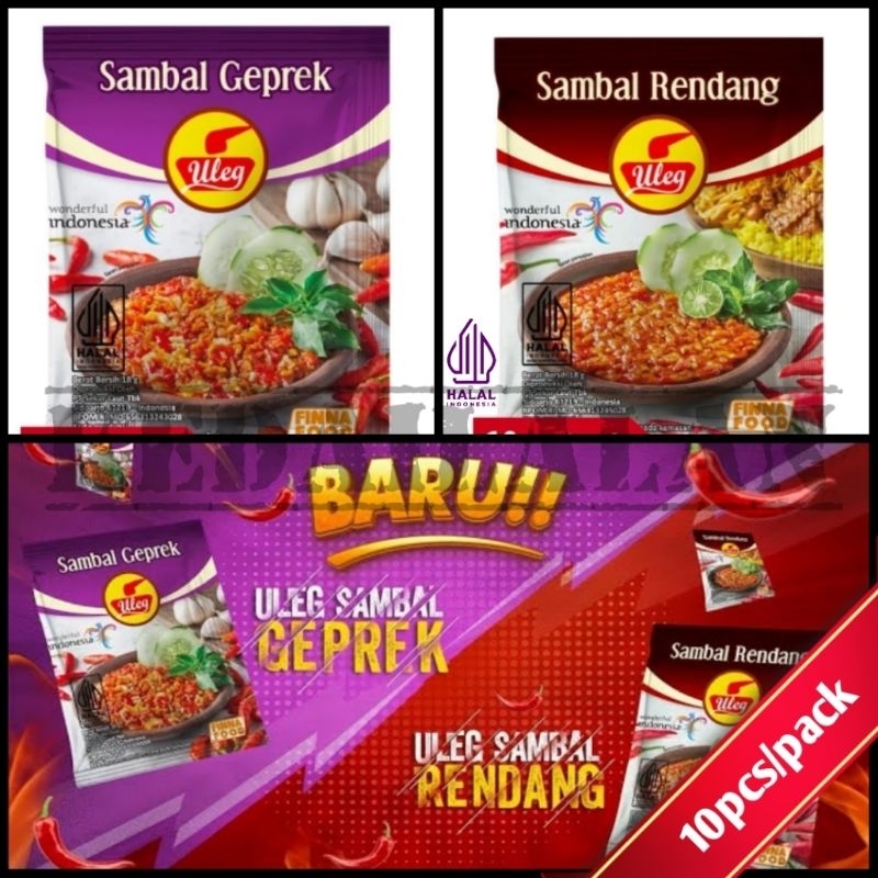 [10 pcs] ULEG Sambal Rendang / Geprek *ready-to-eat | Shopee Malaysia