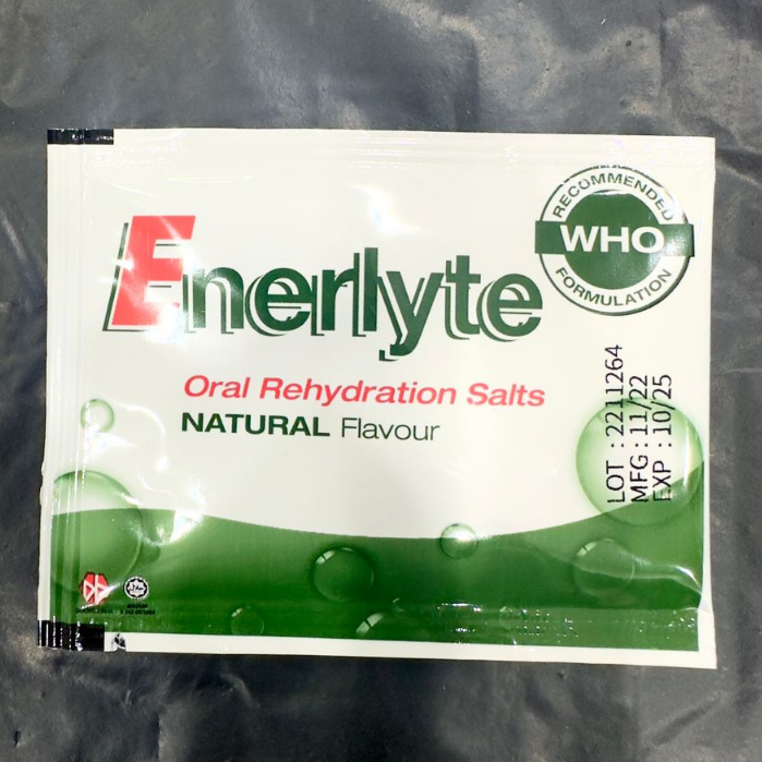 Enerlyte Oral Rehydration Salts Natural Flavour ( 1 Sachets ) | Shopee ...