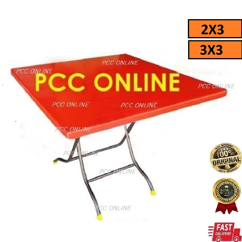 2B Square Plastic Table 2X3|3X3 Folding Plastic Table /Meja Lipat/ Meja ...