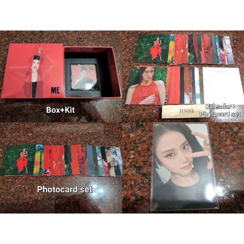 Unsealed Blackpink Jisoo Album ME Flower Red Black photobook | Shopee ...