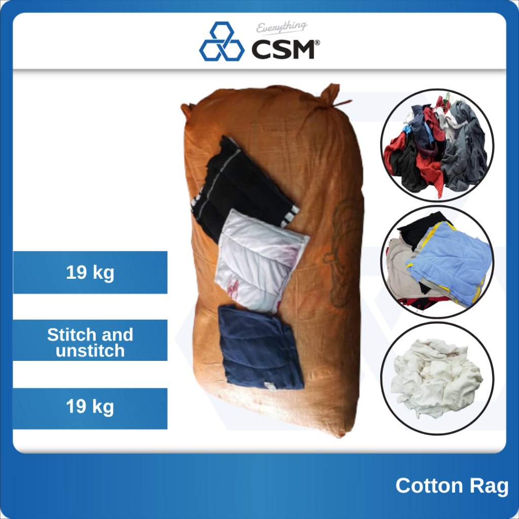 CSM Mix Material Cotton rags/ Kain buruk - Color Sewing / Loose Color ...
