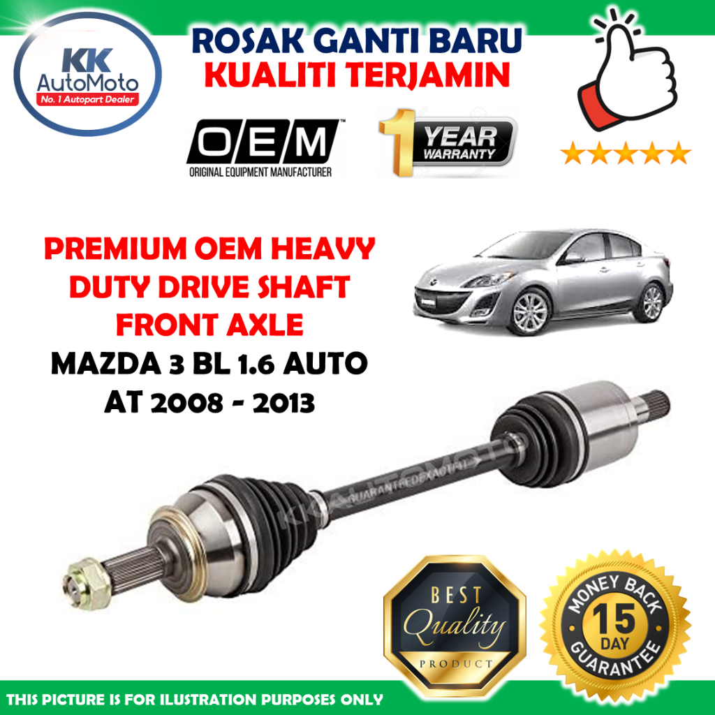 Mazda 3 BL 1.6 2008 - 2013 Auto AT Premium OEM Heavy Duty Axle Drive ...