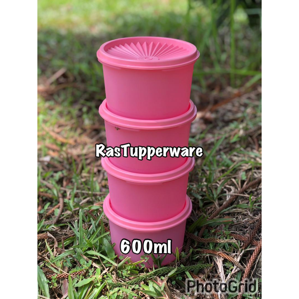 TUPPERWARE MINI DECO CANISTER 600ML 4PCS | Shopee Malaysia