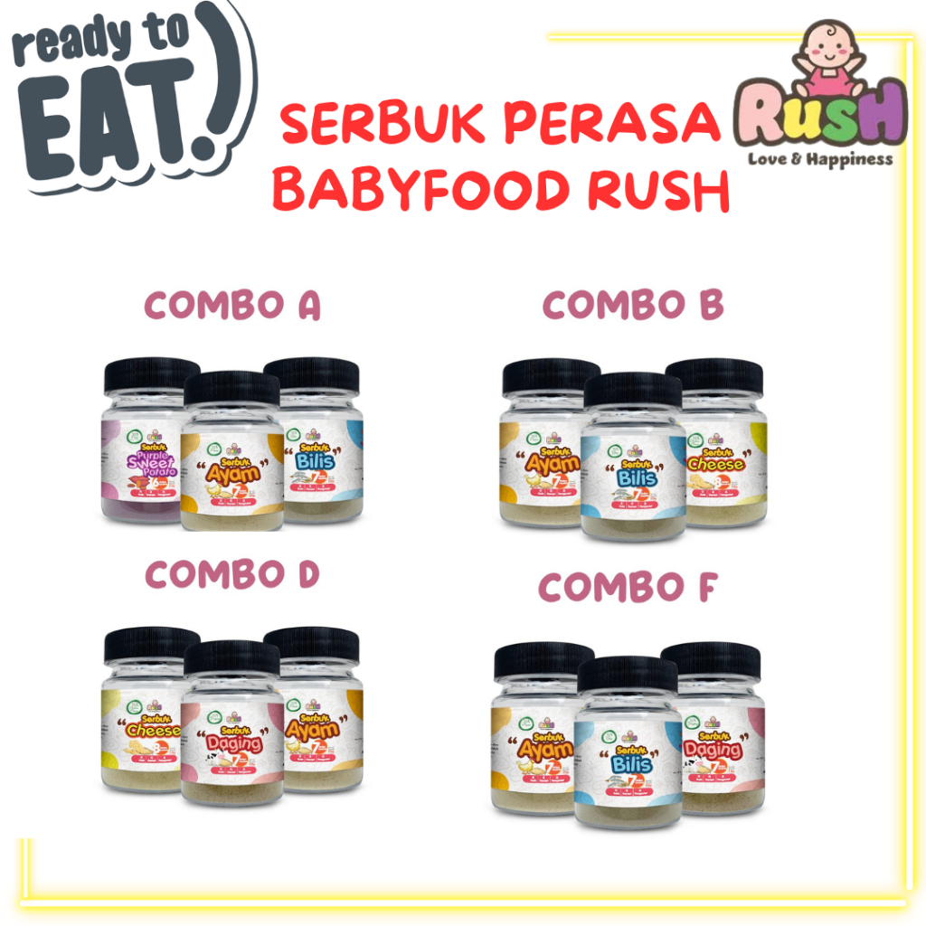 Rush Babyfood Seaoning Serbuk Perasa Combo Bayi | Shopee Malaysia