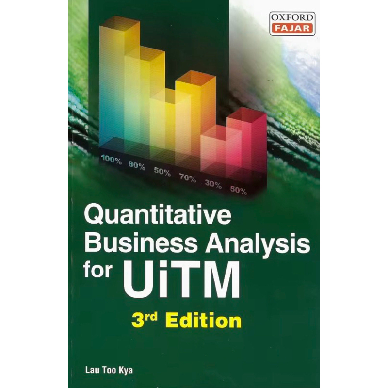 Printed Copy UiTM Quantitative Business Analysis (3rd Ed.) | Shopee Malaysia