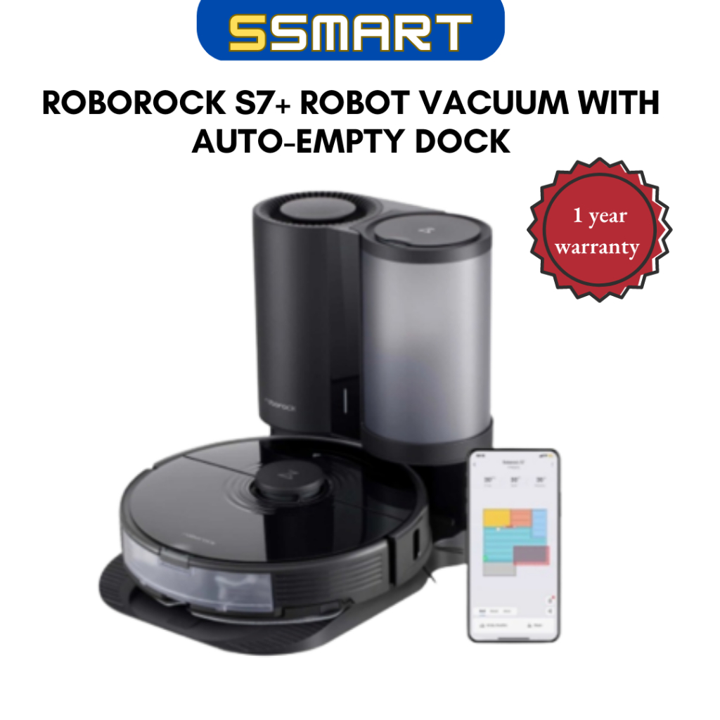 Roborock S7+ Robot Vacuum with Auto-Empty Dock | Shopee Malaysia