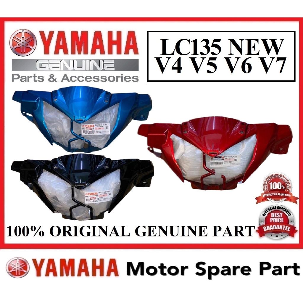 100% ORIGINAL YAMAHA LC135 V4 HANDLE COVER 0 55D-F6143-11-P0 LC 135 UPPER COVER DEPAN FRONT ...