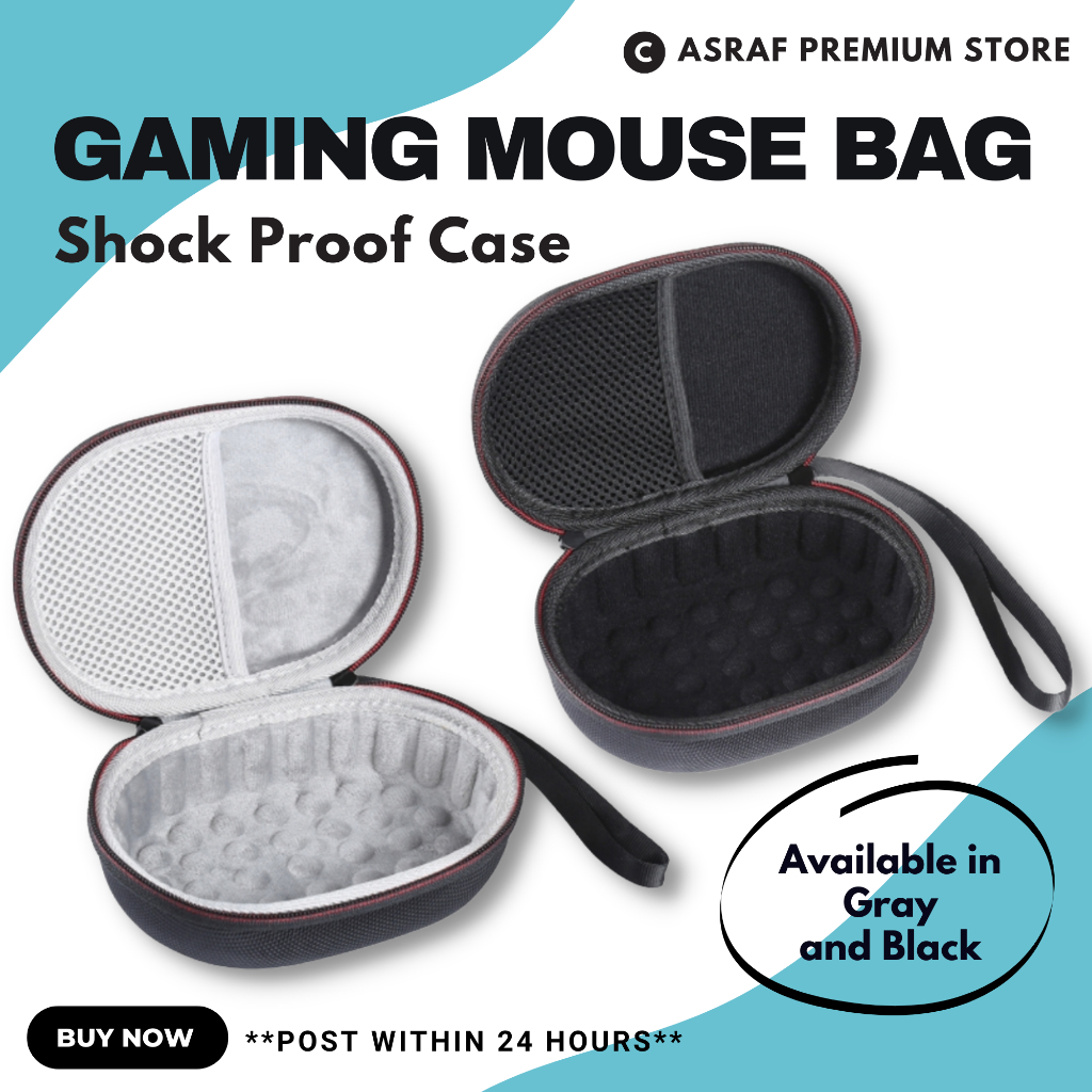 [Post 24H, M'sia Stock] General Gaming Mouse Bag Shockproof Case for ...