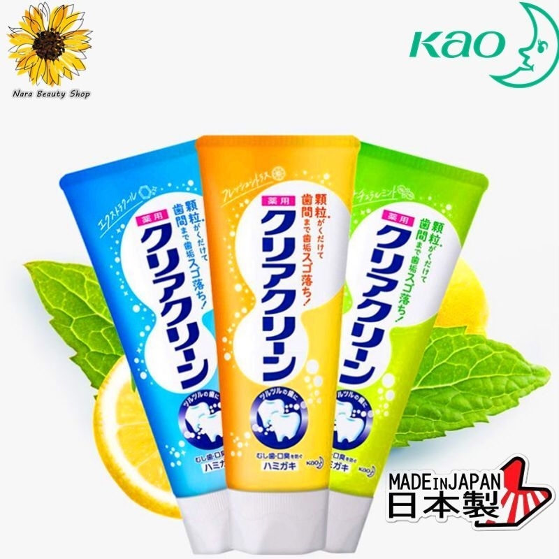 Japan Kao Particle Toothpaste 120g 花王成人颗粒清新牙膏[Ready Stock] | Shopee ...