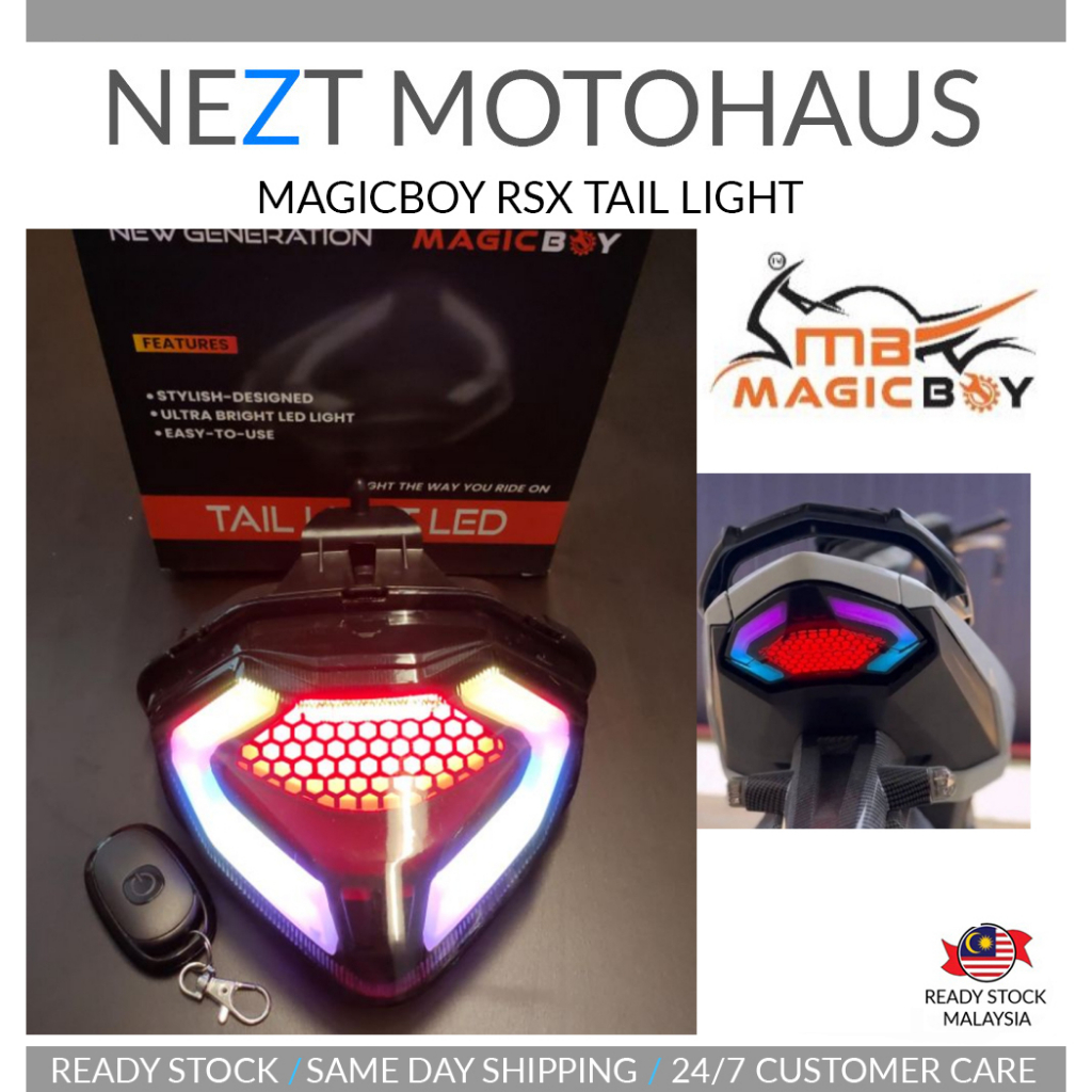 MAGICBOY HONDA RSX RS-X TAIL LAMP TAIL LIGHT BARU ADJUSTABLE LED BOLEH TUKAR WARNA | Shopee Malaysia