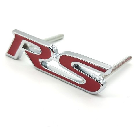 3D Metal RS Metal car emblem logo Front Grille badge Auto accessories ...