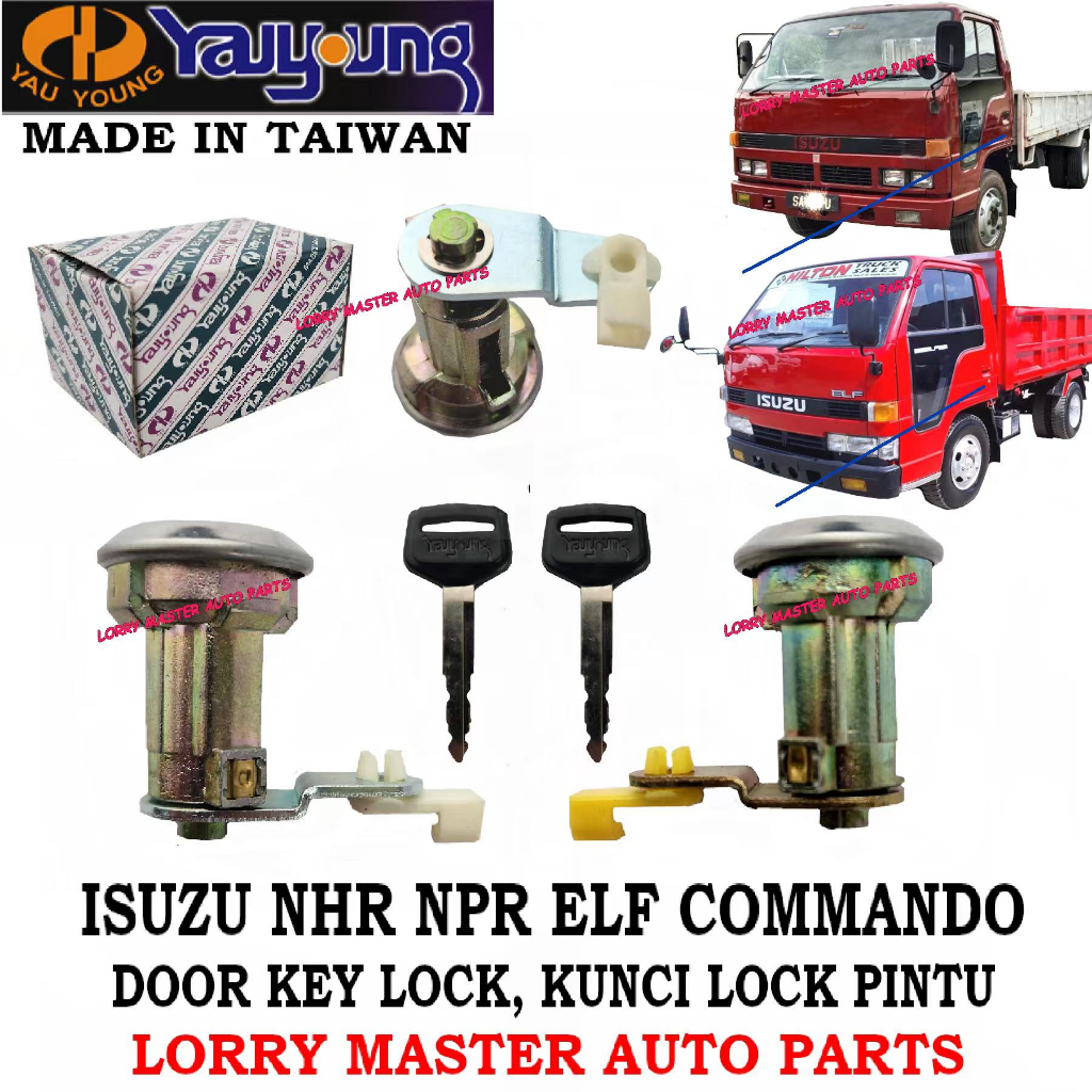J01S04 ISUZU NHR NPR KUNCI PINTU DOOR KEY DOOR LOCK SET MADE IN TAIWAN ...