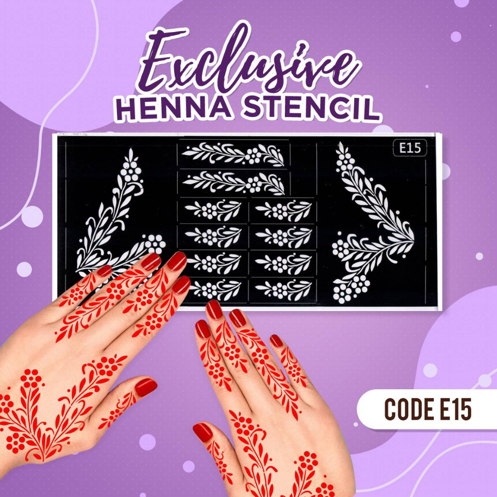 Sticker Inai Tekap Sepasang Tangan New Design Stiker Enai Tampal ...
