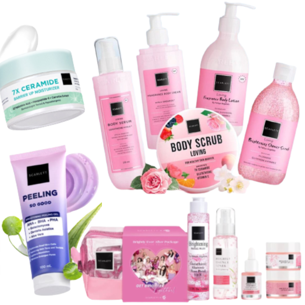 SCARLETT SET 5IN1 BRIGHTENING SET AND ACNE SET(PAGE2) | Shopee Malaysia