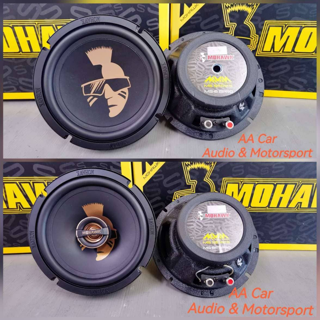 100% Original MOHAWK MS PRO Series 6.5" inch 2Way / MidBass Pro Coaxial Speaker (MS-625PRO ...