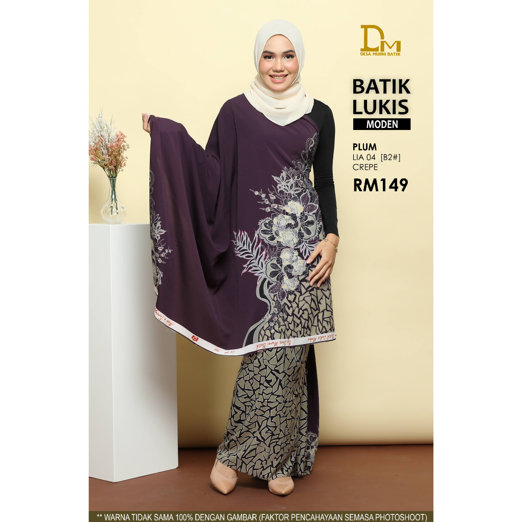 DESA MURNI BATIK - BATIK LUKIS MODERN (LIA) 🔥🔥🔥 | Shopee Malaysia