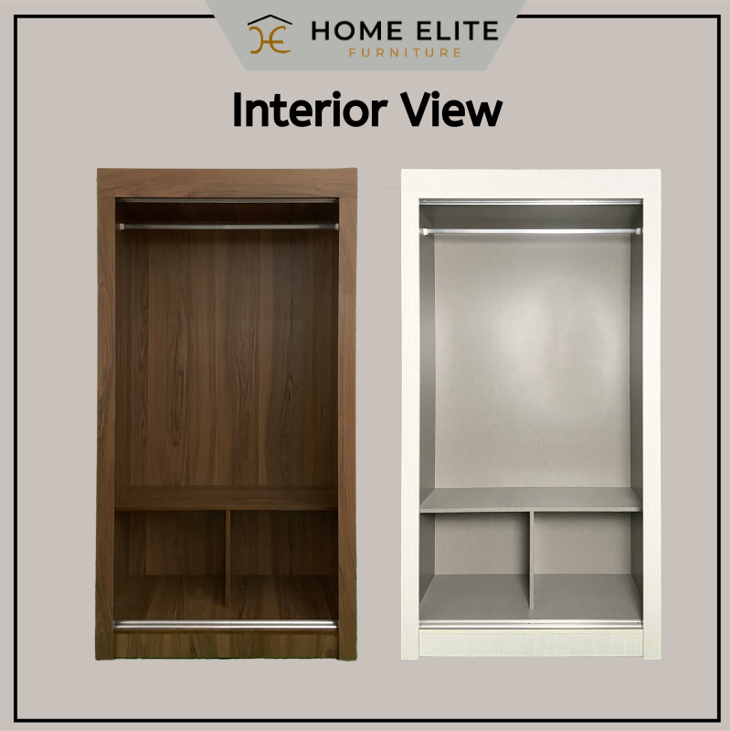 HOME ELITE Bedroom Set 3ft Sliding Door Wardrobe Queen Bedframe Single ...