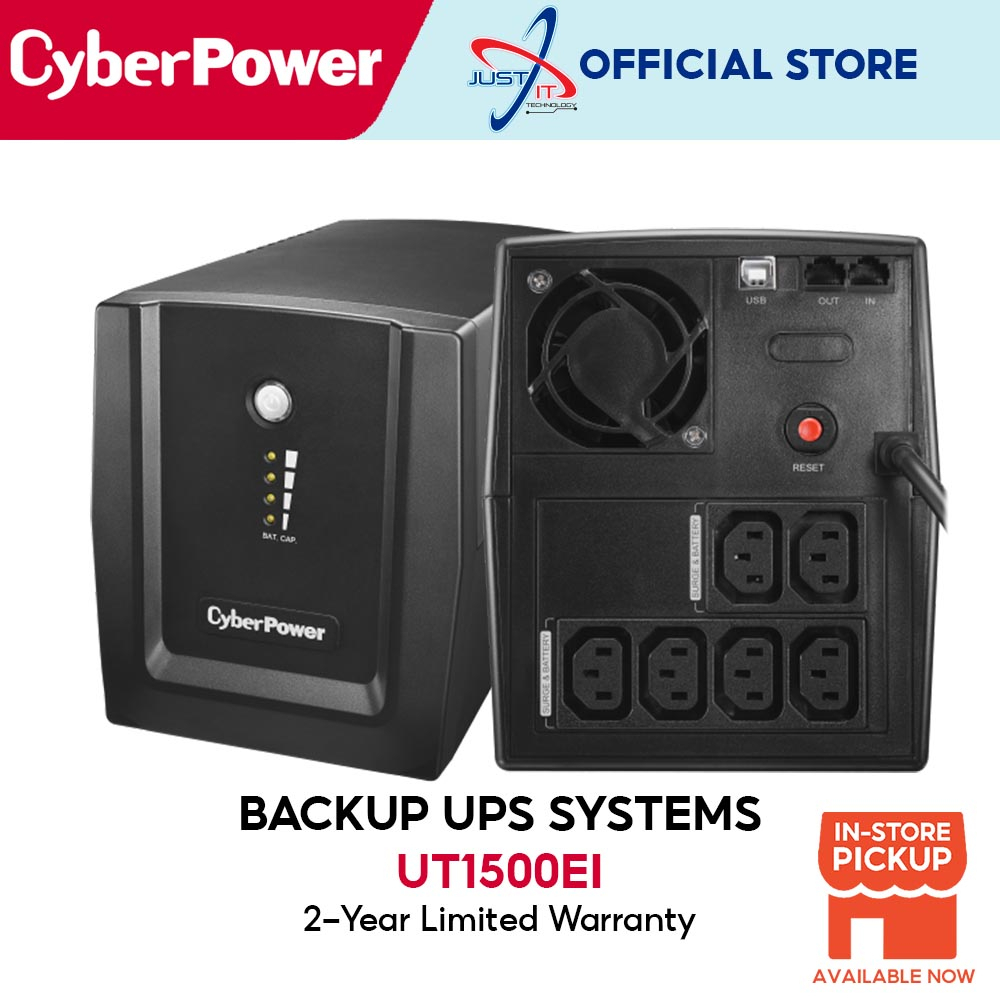 Cyber Power (1500VA/900W) UT1500EI/UT1500EI-UK | Shopee Malaysia
