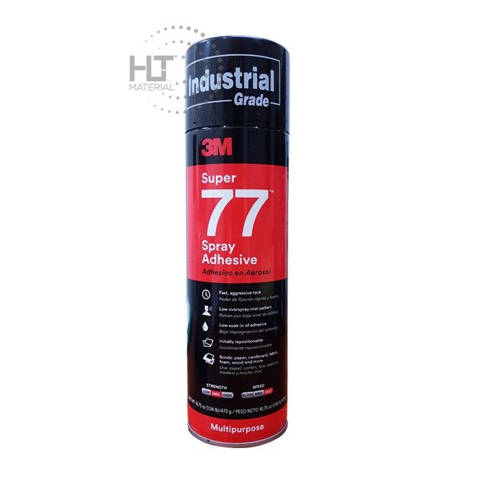 (Ready stock at Malaysia) 3M Super 77 Multipurpose Spray Adhesive (Net Wt 375g or 305g / Can ...