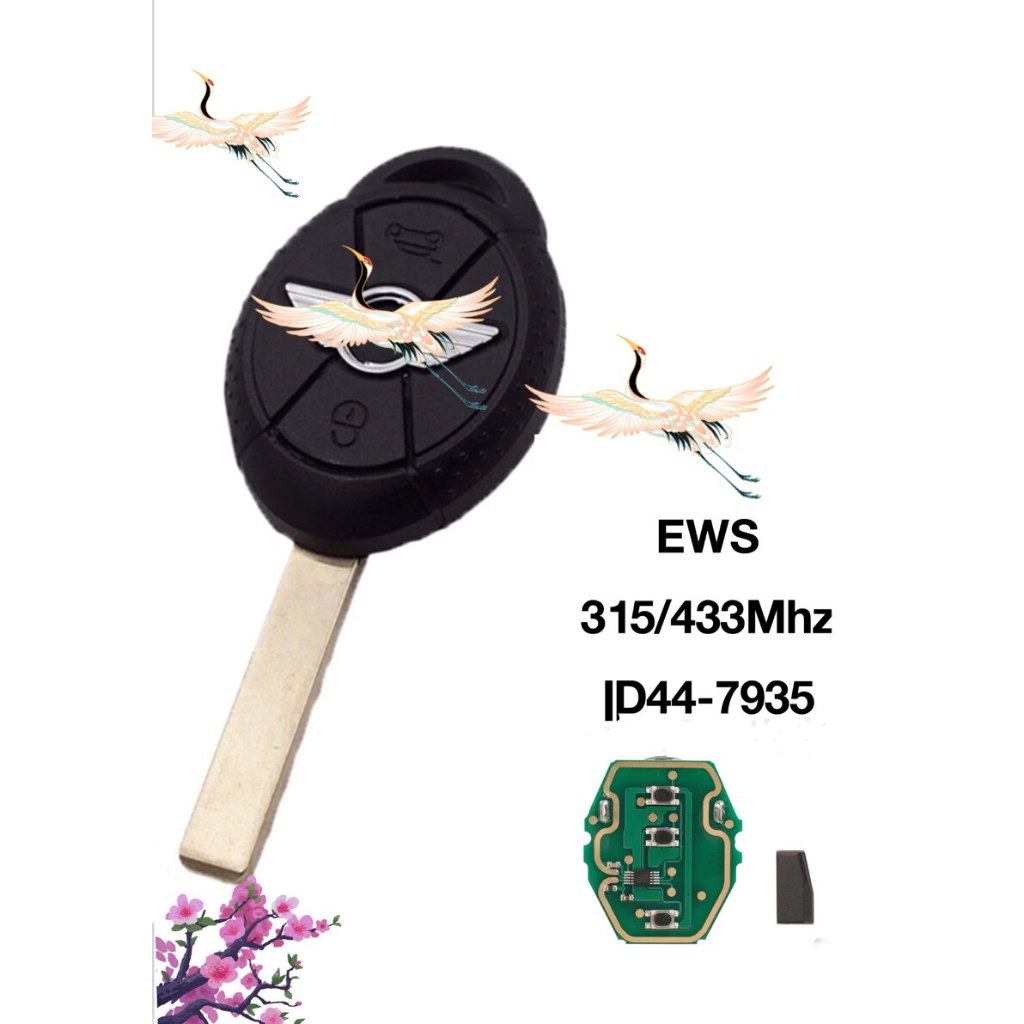 BMW MINI cooper Convertible frequency (315MHz,434MHz) EWS style key to ...