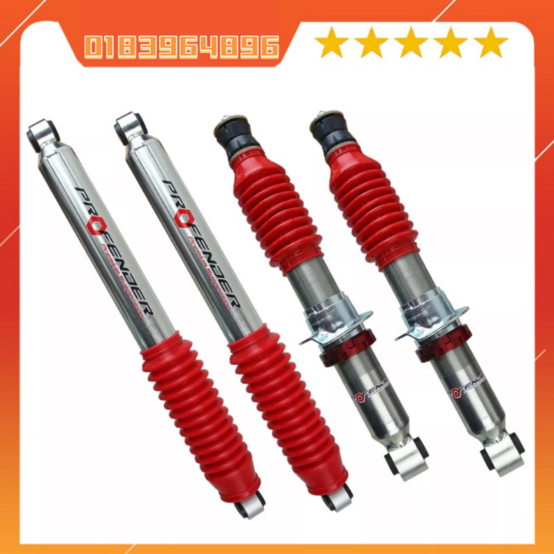 Big Bore Profender Heavy Duty Monotube 2.0 Shock Absorber Toyota Hilux ...