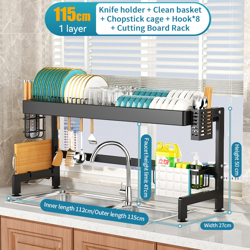 Kitchen Rack Dish Rack Rak Dapur Rak Pinggan With Cabinet Rak Sinki ...
