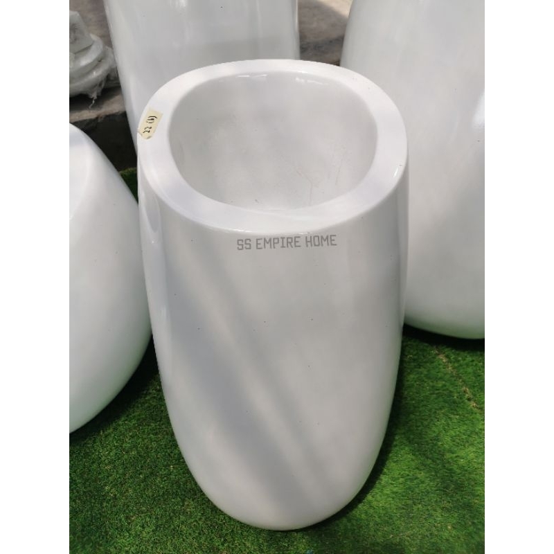 REX FP34 Fiberglass Tall Flower Pot Pasu Bunga Garden Taman Plant Pokok ...