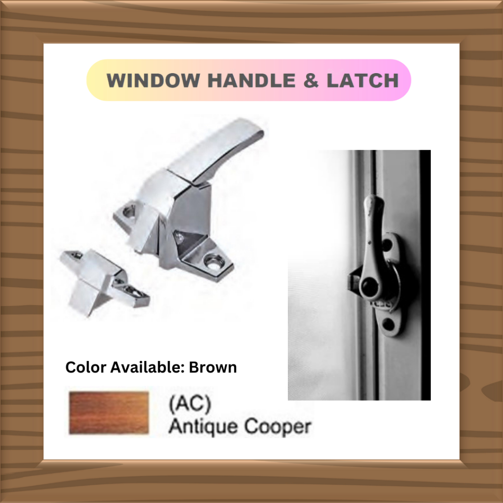 1 Set Chrome Window Handle and Latch/ Window Handle Lock | Shopee Malaysia