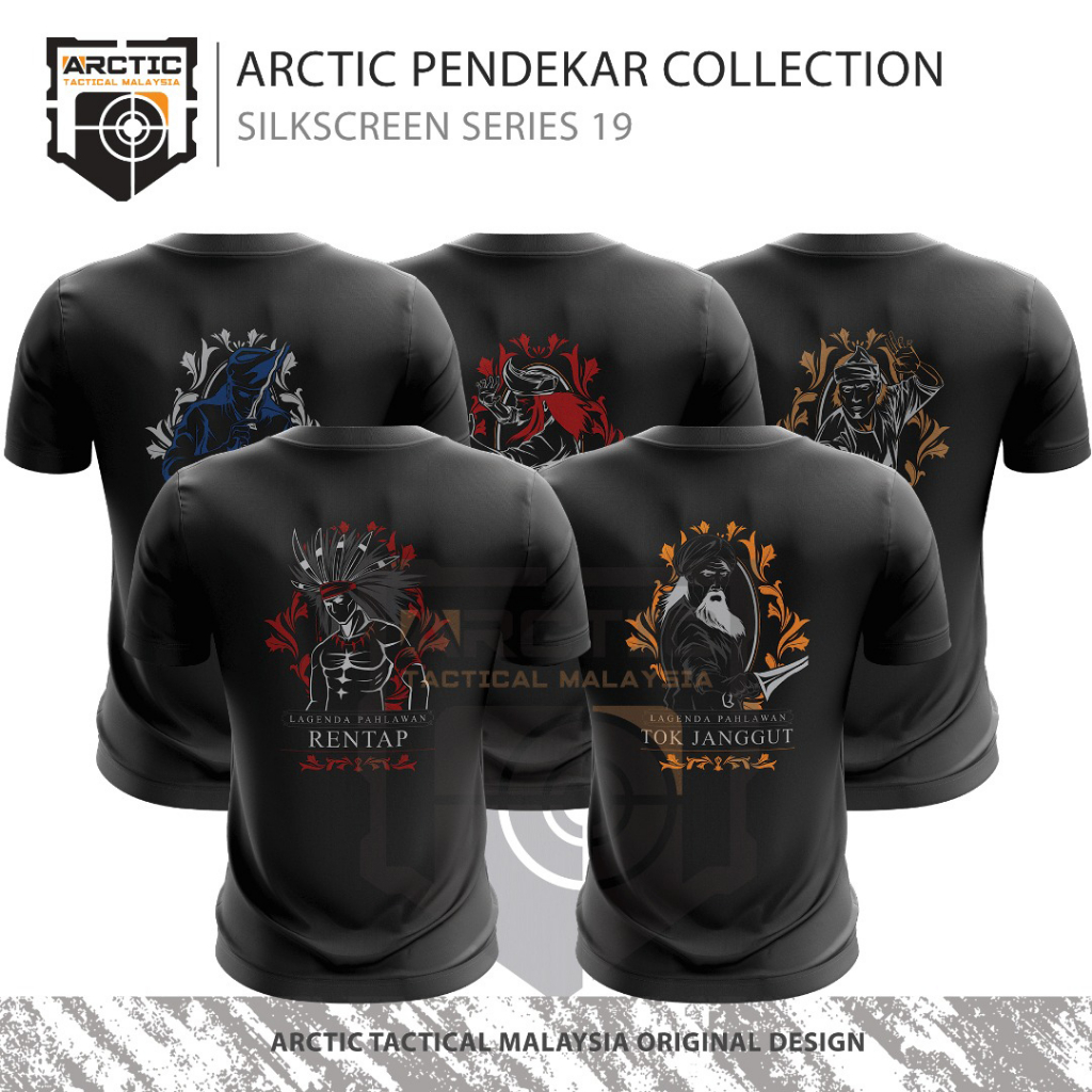 Arctic Tactical Malaysia Microfiber Jersey Silkscreen Printed Pendekar ...