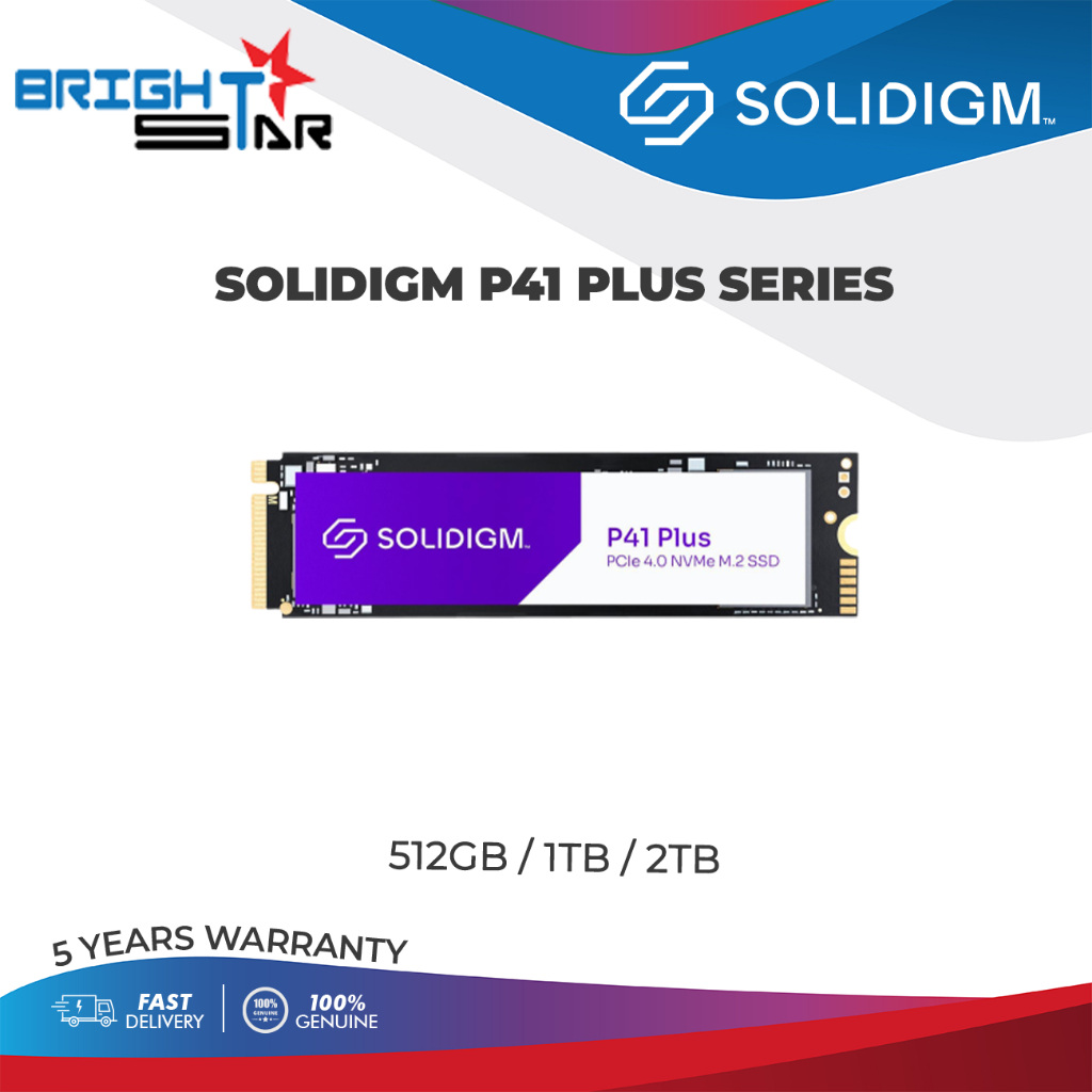 SOLIDIGM P41 PLUS SERIES PCIE GEN4x4 SSDPFKNU | Shopee Malaysia