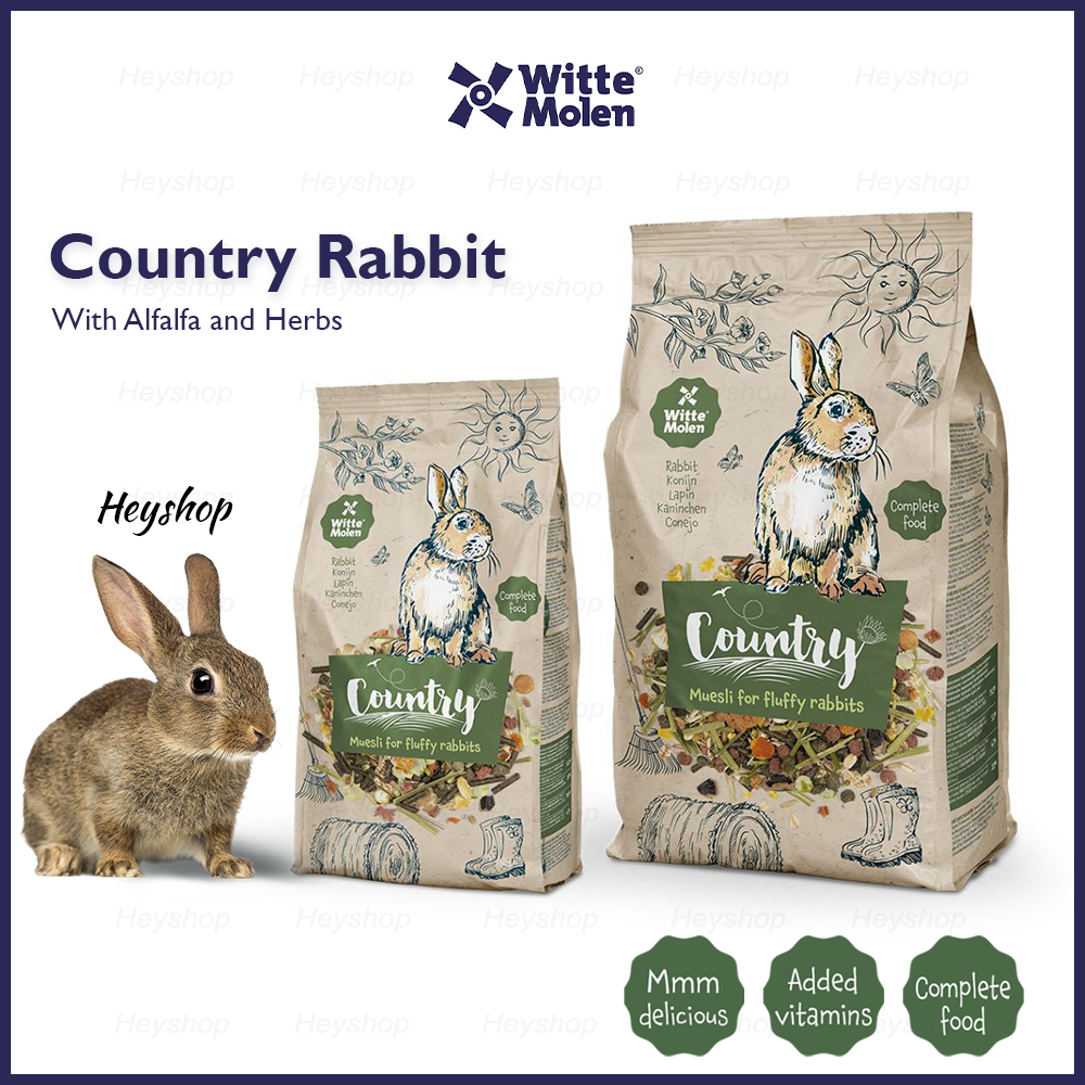 Witte Molen Country Rabbit 850g / 3kg Makanan Premium Arnab w/ Alfalfa ...