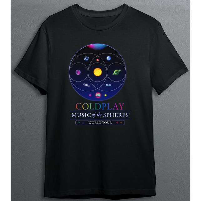 COLDPLAY MUSIC OF THE SPHERES WORLD TOUR T-shirt | Shopee Malaysia