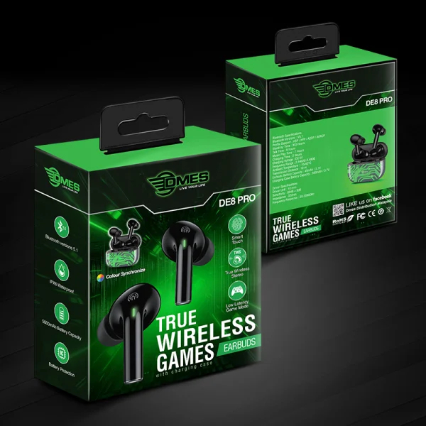 DMES DE8 PRO Wireless Games Earbuds | Shopee Malaysia