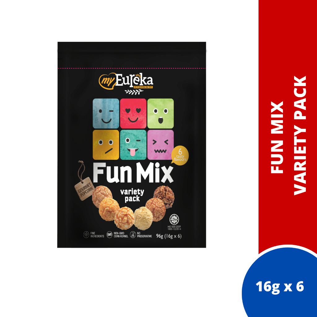 Eureka Fun Mix Variety Pack Assorted Flavours (16g x 6 Packs) | Shopee ...