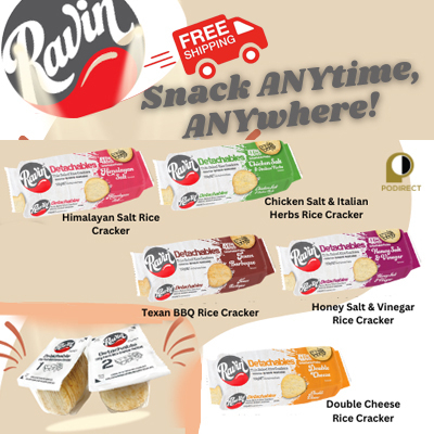 [Ready Stock] HALA - Ravin Detachables White Rice Cracker 100g | Shopee ...