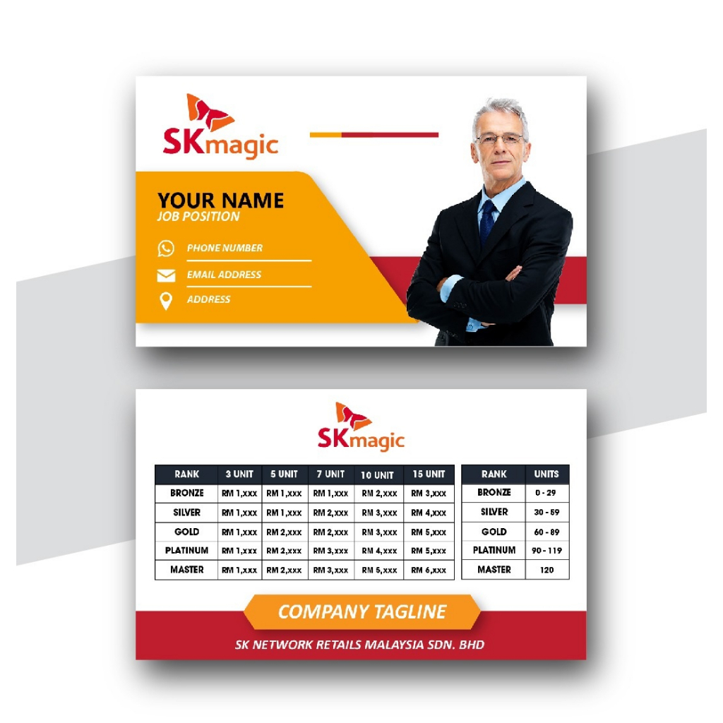 Name Card SK Magic (260gsm Art card 2 side) | Shopee Malaysia