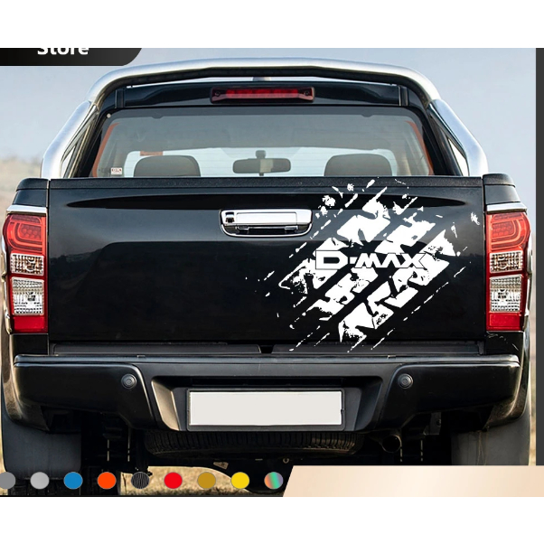 Car Stickers For Isuzu Dmax D Max Graphics Truck Rear Tail Tailgate ...