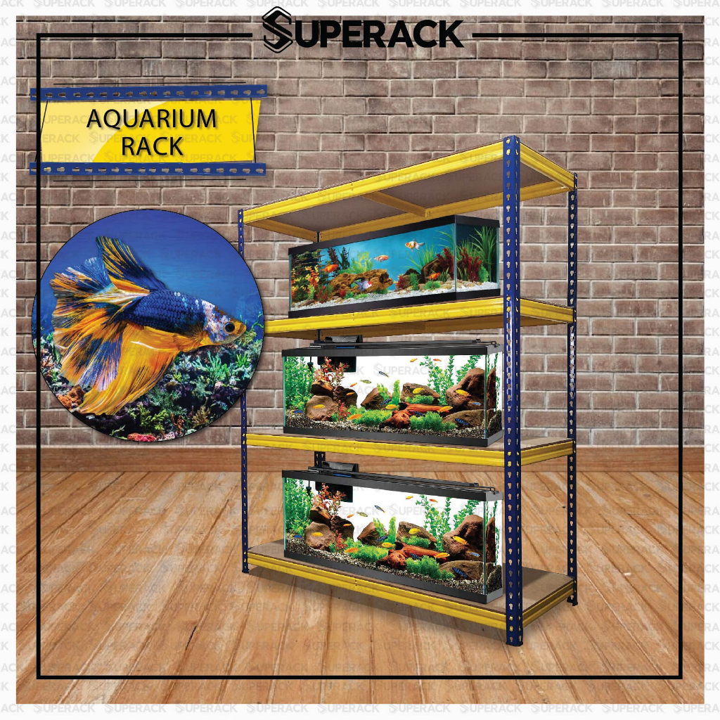 SUPERACK Aquarium Rack Boltless Rack Shelf Rack Storage Rack Betta Fish ...